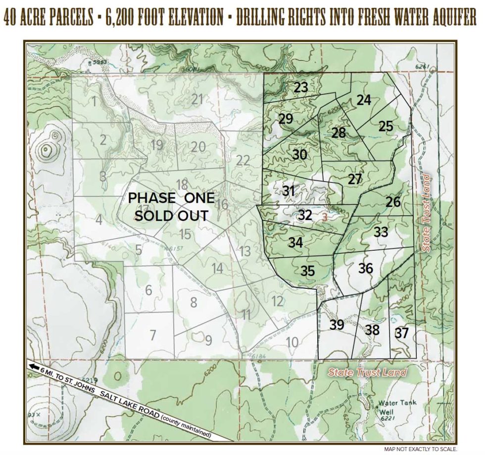 Cedar Ridge Estates Maps - Arizona Land for Sale